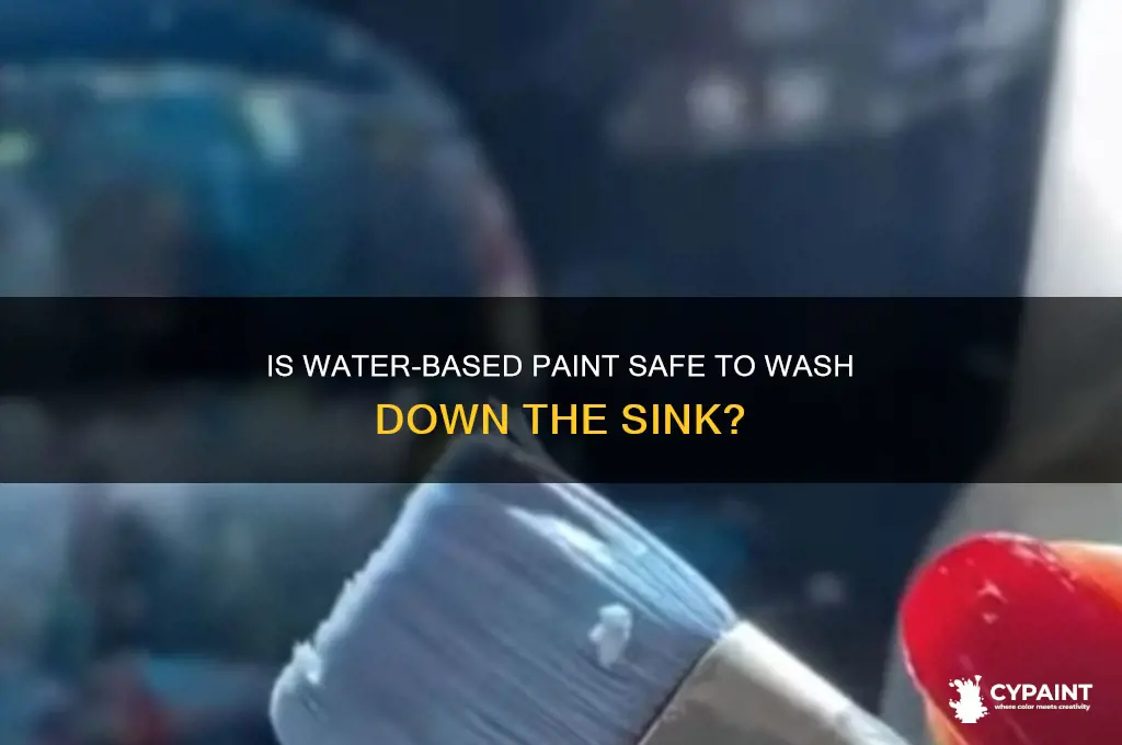 Is Water-Based Paint Safe To Wash Down The Sink? | CyPaint