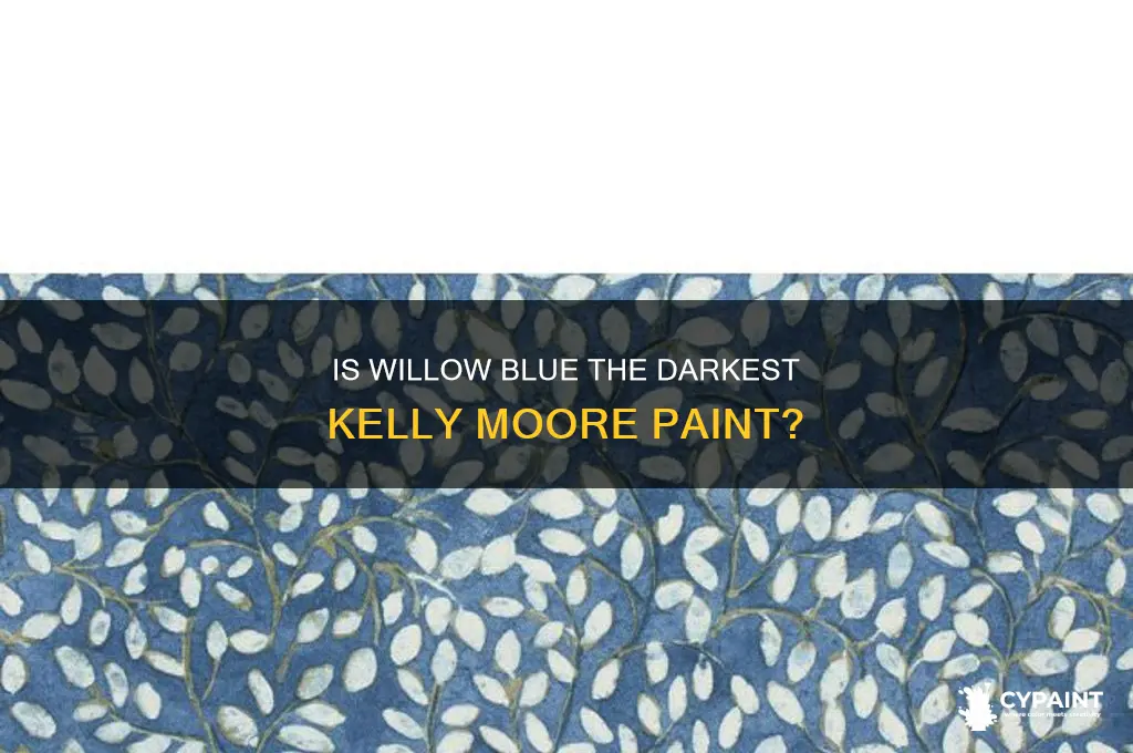 Is Willow Blue The Darkest Kelly Moore Paint? | CyPaint