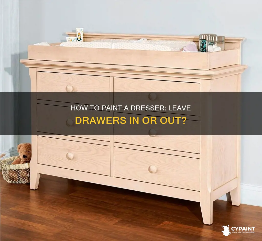 How To Paint A Dresser: Leave Drawers In Or Out? | CyPaint
