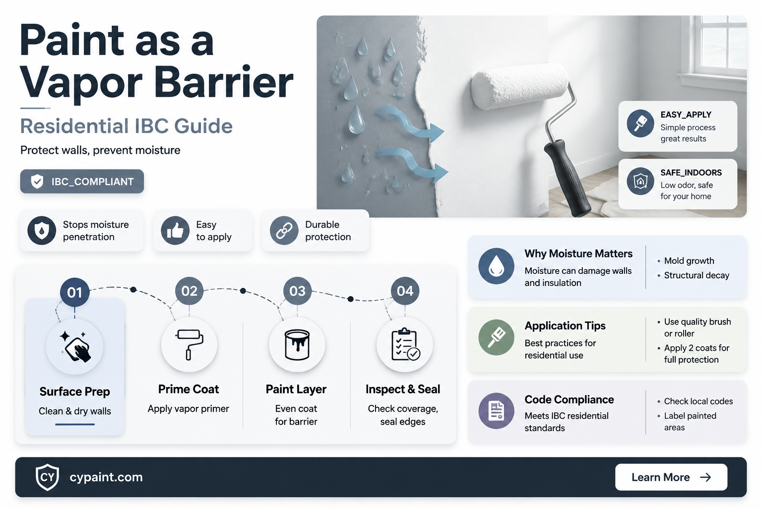 Paint As A Vapor Barrier: Residential Ibc Guide | CyPaint