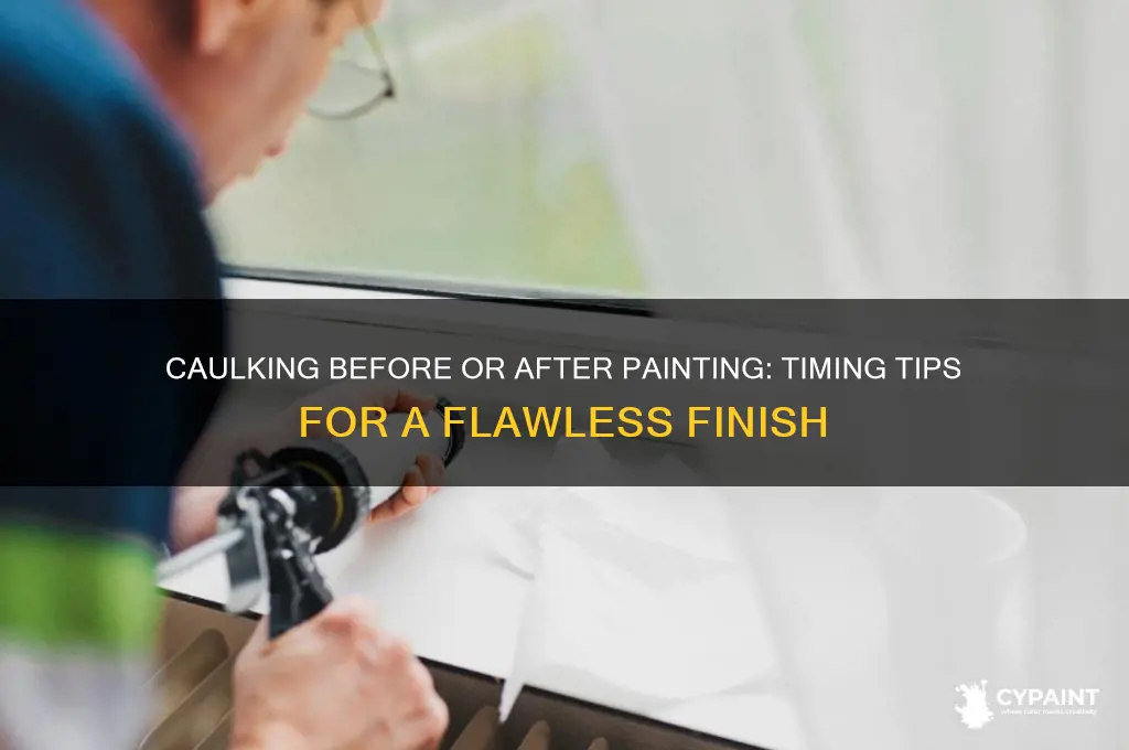 Caulking Before Or After Painting: Timing Tips For A Flawless Finish ...