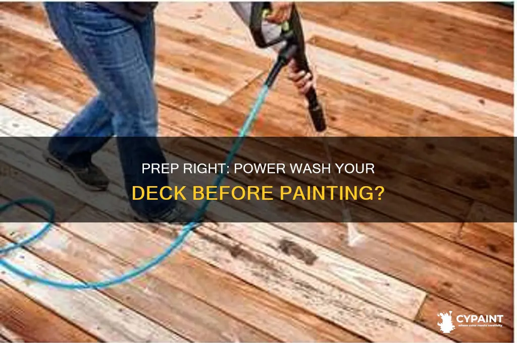 Prep Right: Power Wash Your Deck Before Painting? | CyPaint
