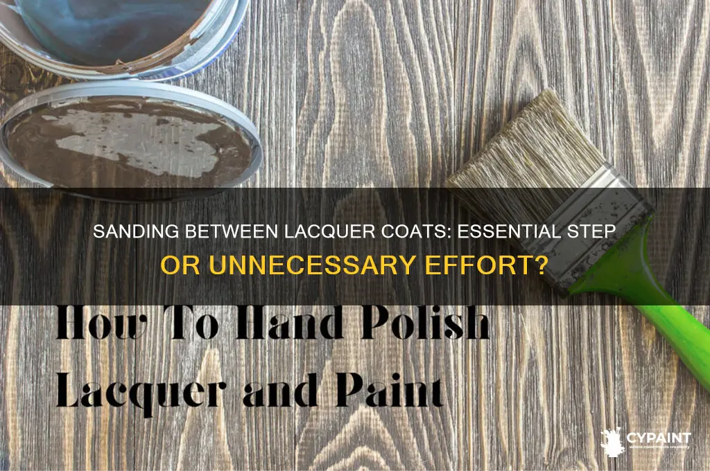 Sanding Between Lacquer Coats: Essential Step Or Unnecessary Effort ...