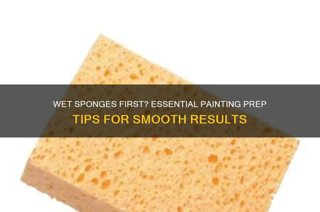Wet Sponges First? Essential Painting Prep Tips For Smooth Results ...