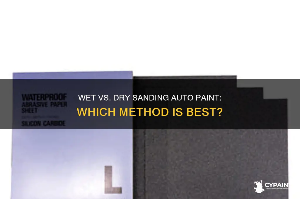 Wet Vs. Dry Sanding Auto Paint: Which Method Is Best? | CyPaint