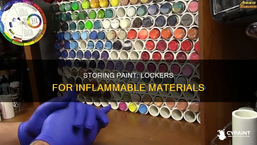 Storing Paint: Lockers For Inflammable Materials | CyPaint