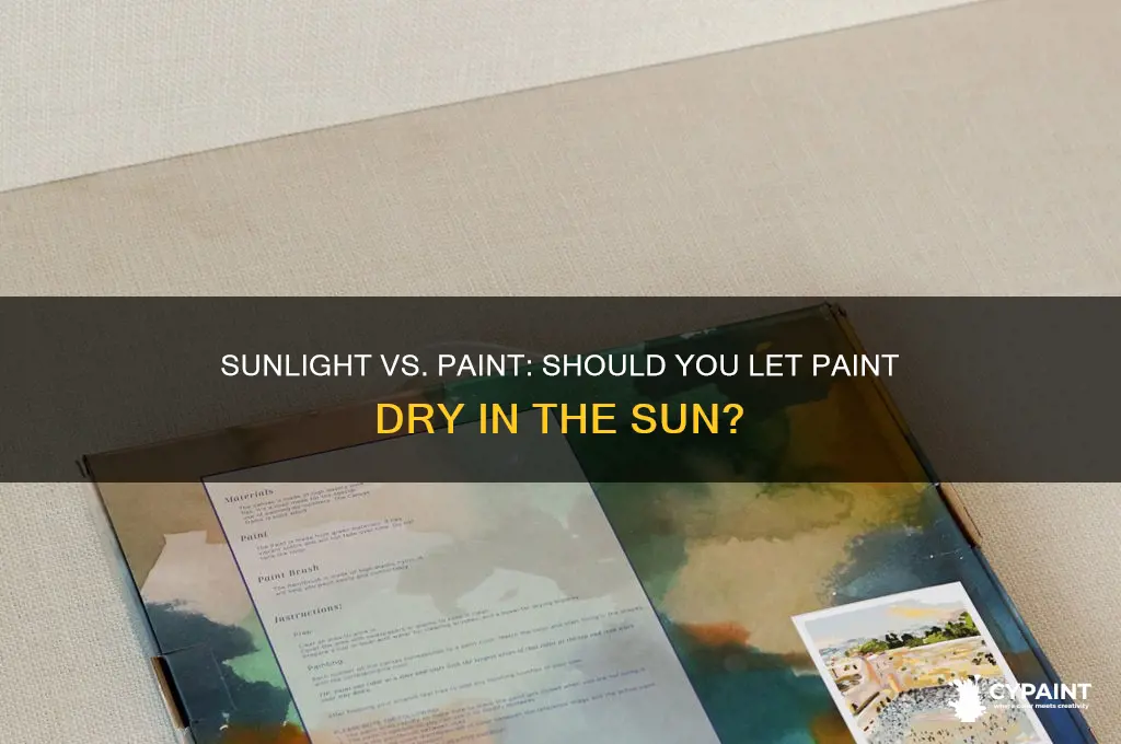 Sunlight Vs. Paint: Should You Let Paint Dry In The Sun? | CyPaint