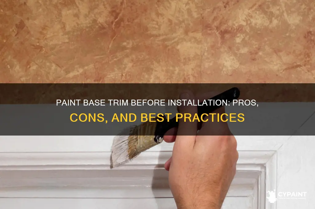 Paint Base Trim Before Installation: Pros, Cons, And Best Practices ...