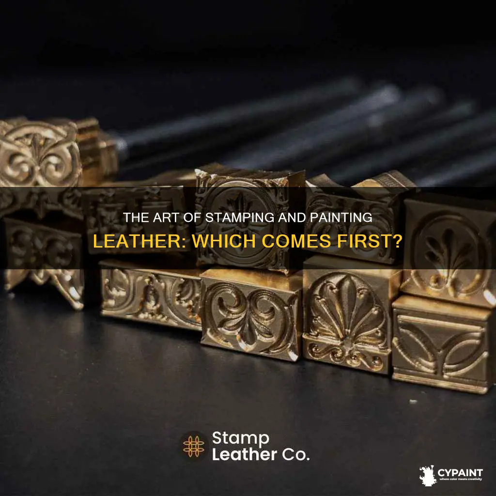 The Art Of Stamping And Painting Leather: Which Comes First? | CyPaint