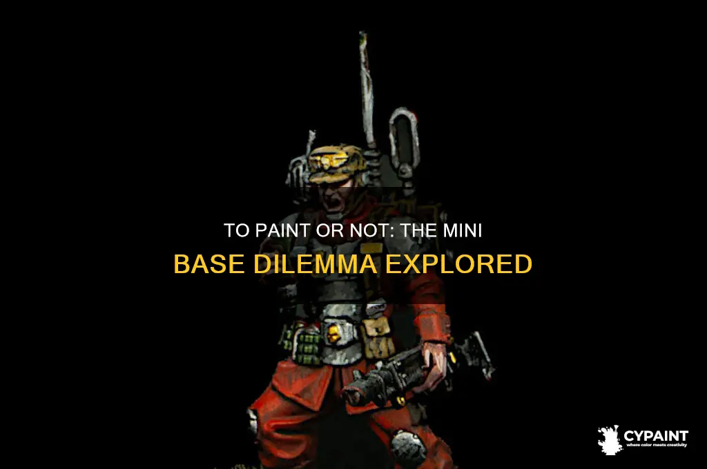To Paint Or Not: The Mini Base Dilemma Explored | CyPaint