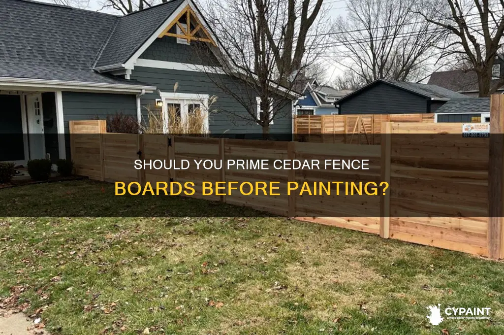 Should You Prime Cedar Fence Boards Before Painting? | CyPaint