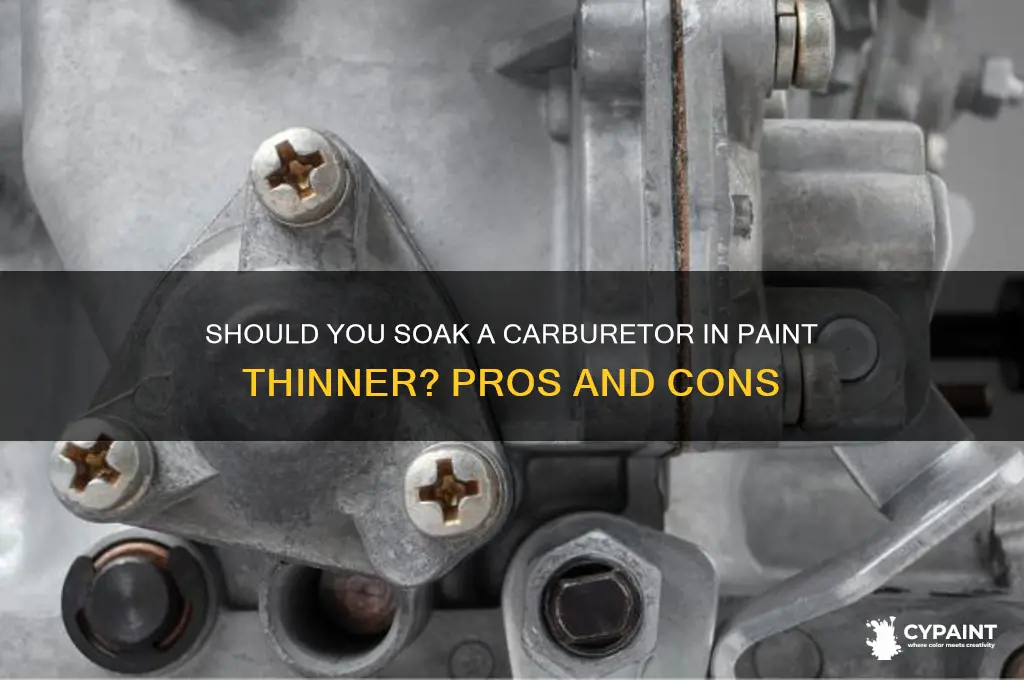 Should You Soak A Carburetor In Paint Thinner? Pros And Cons | CyPaint