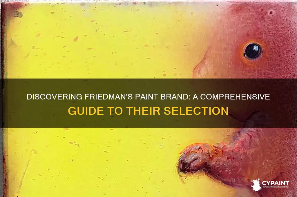 Discovering Friedman's Paint Brand: A Comprehensive Guide To Their ...
