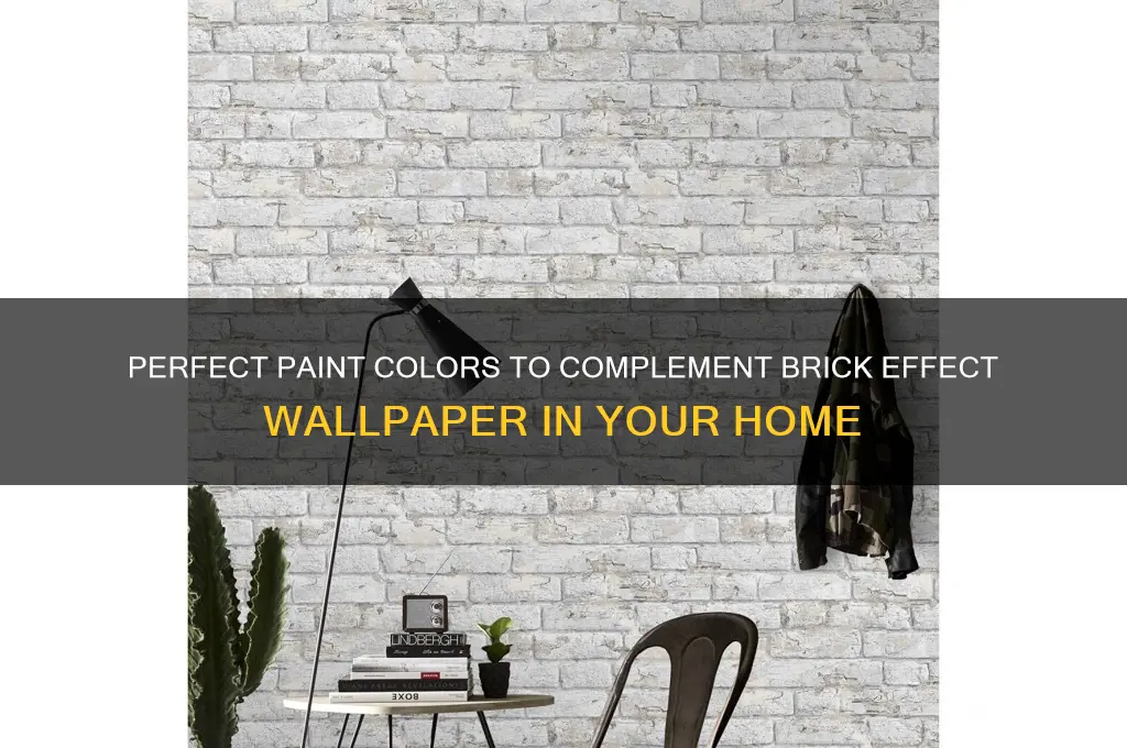 Perfect Paint Colors To Complement Brick Effect Wallpaper In Your Home ...
