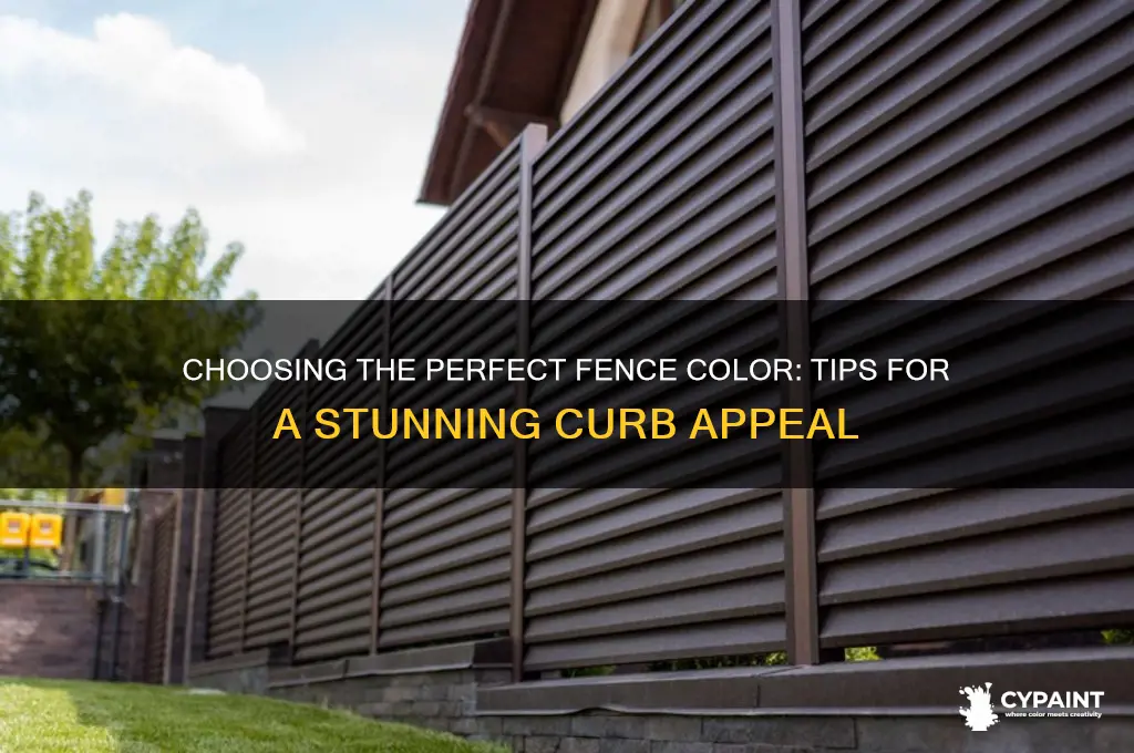 Choosing The Perfect Fence Color: Tips For A Stunning Curb Appeal | CyPaint