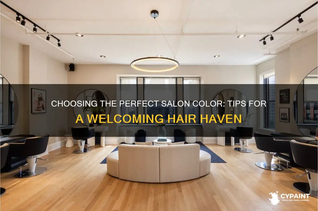 Choosing The Perfect Salon Color: Tips For A Welcoming Hair Haven | CyPaint