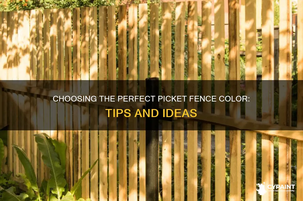 Choosing The Perfect Picket Fence Color: Tips And Ideas | CyPaint