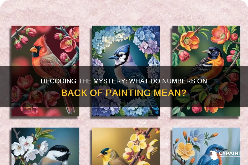 Decoding The Mystery: What Do Numbers On Back Of Painting Mean? | CyPaint