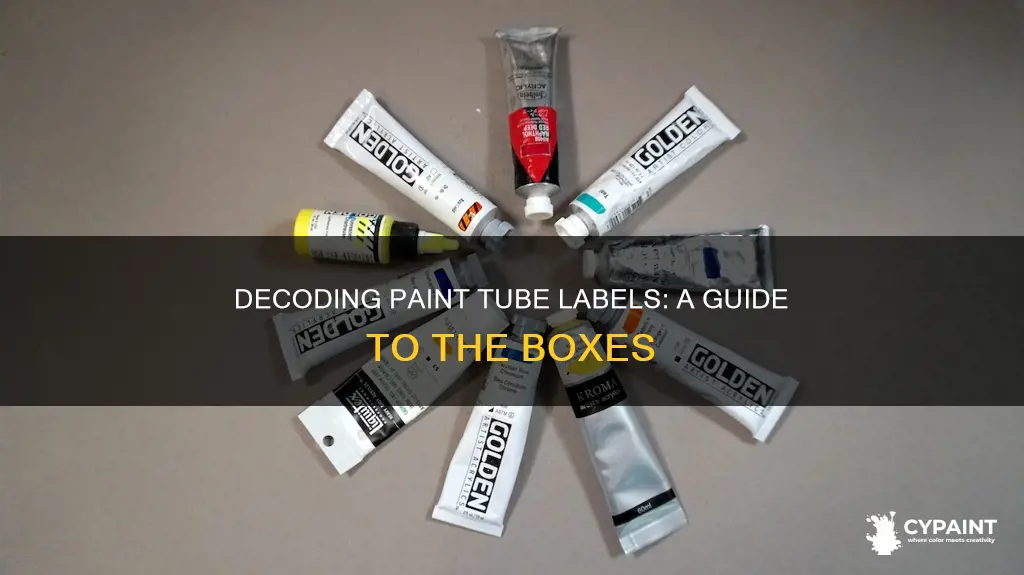 Decoding Paint Tube Labels: A Guide To The Boxes | CyPaint