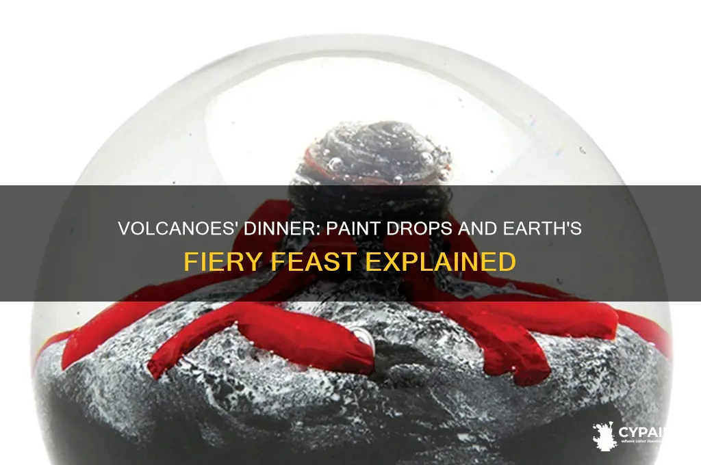 Volcanoes' Dinner: Paint Drops And Earth's Fiery Feast Explained | CyPaint