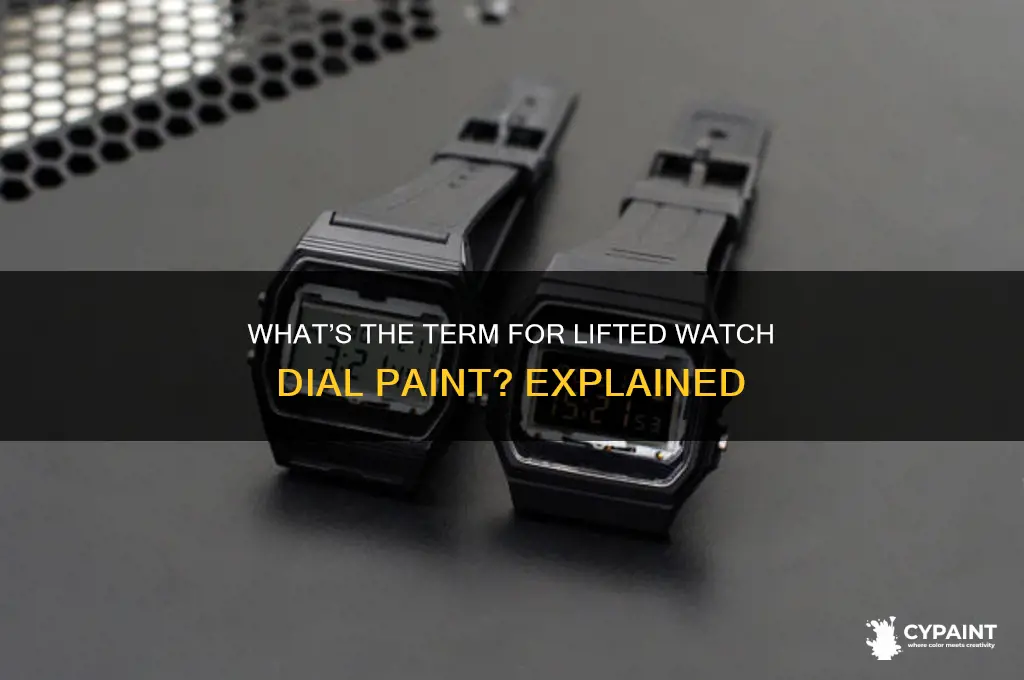 What’S The Term For Lifted Watch Dial Paint? Explained | CyPaint