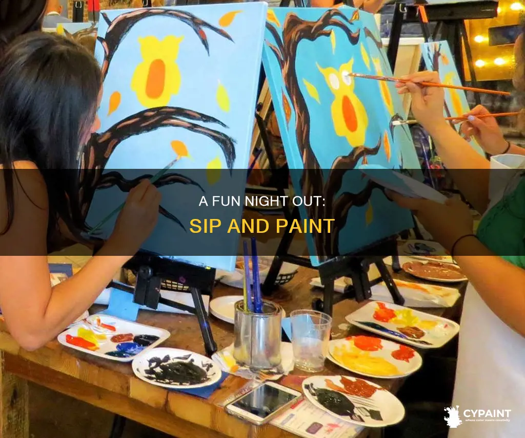 A Fun Night Out: Sip And Paint | CyPaint