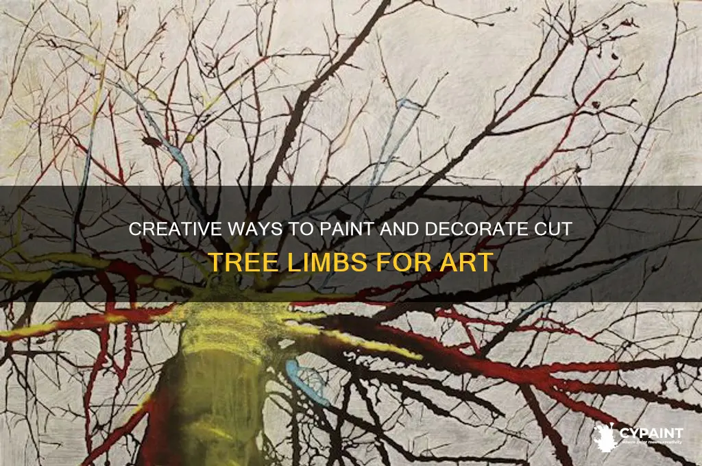 Creative Ways To Paint And Decorate Cut Tree Limbs For Art | CyPaint