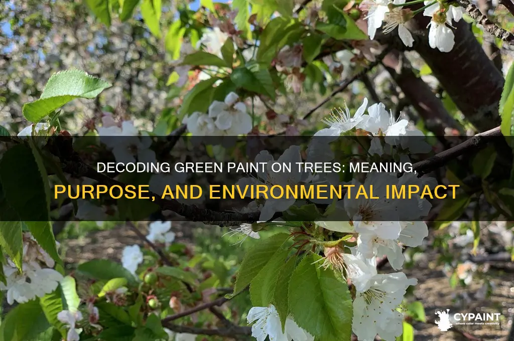 Decoding Green Paint On Trees: Meaning, Purpose, And Environmental ...