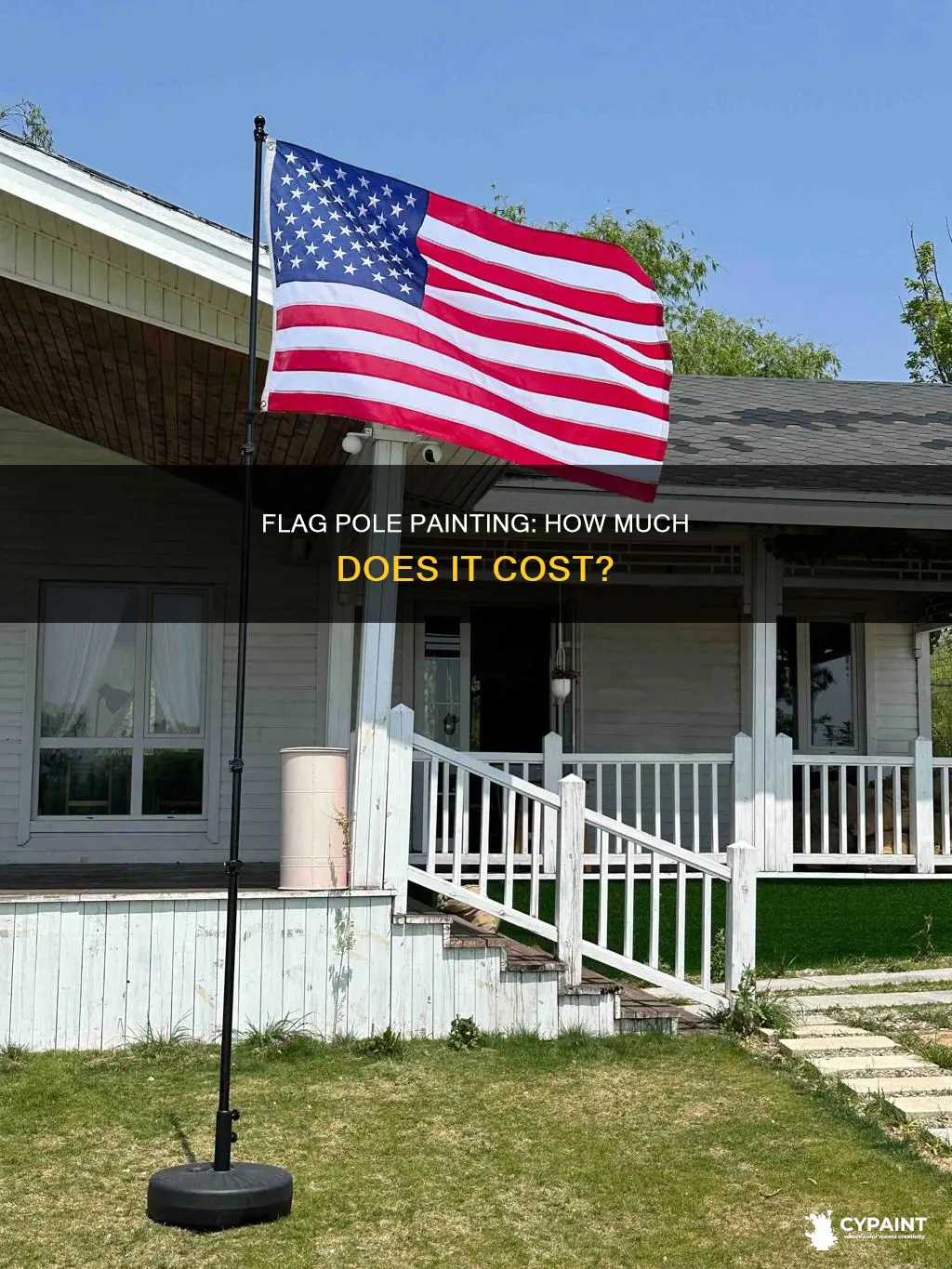 Flag Pole Painting: How Much Does It Cost? | CyPaint