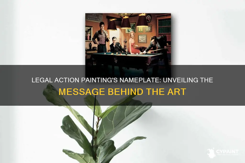 Legal Action Painting's Nameplate: Unveiling The Message Behind The Art ...