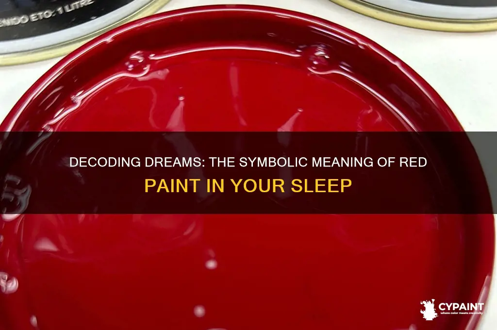 Decoding Dreams: The Symbolic Meaning Of Red Paint In Your Sleep | CyPaint