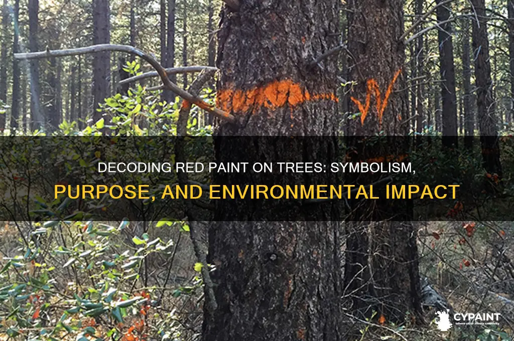 Decoding Red Paint On Trees: Symbolism, Purpose, And Environmental ...