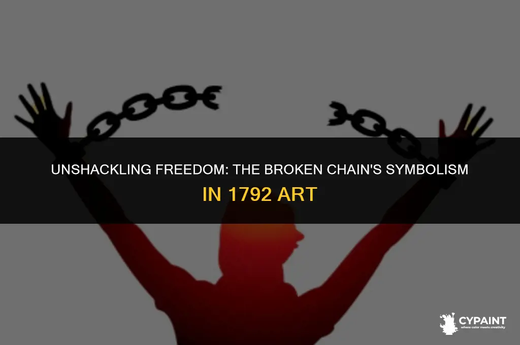 Unshackling Freedom: The Broken Chain's Symbolism In 1792 Art | CyPaint