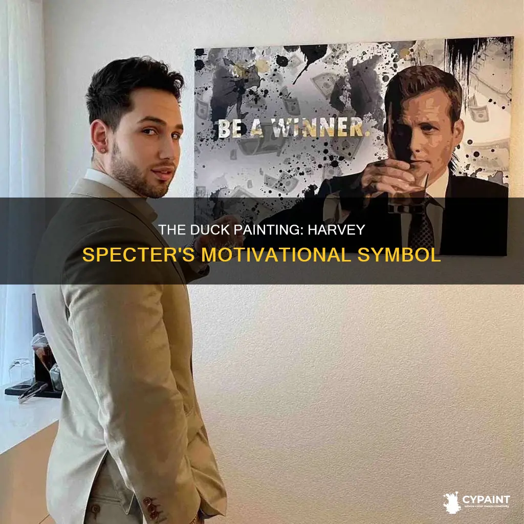 The Duck Painting: Harvey Specter's Motivational Symbol | CyPaint