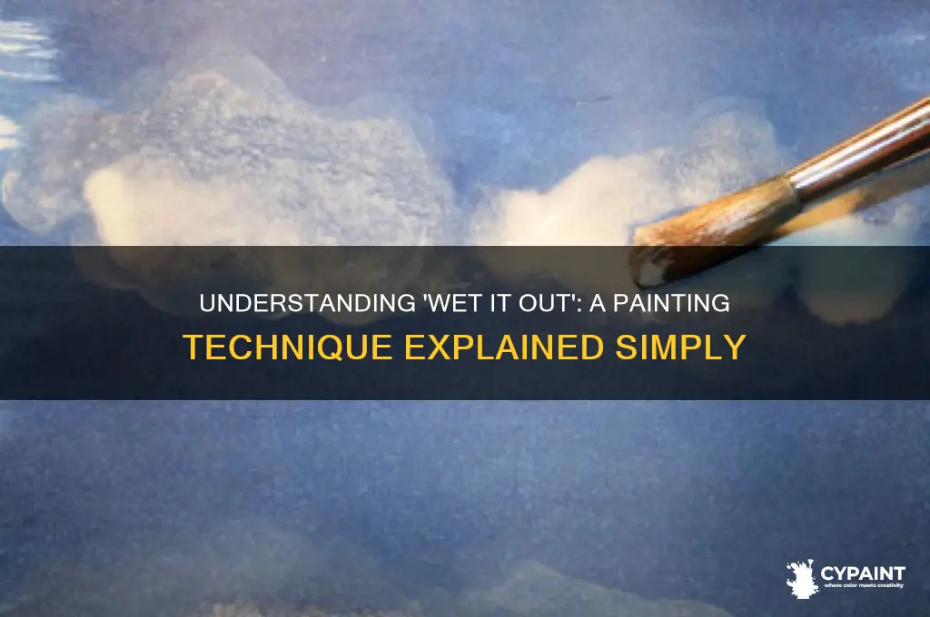 Understanding 'Wet It Out': A Painting Technique Explained Simply | CyPaint