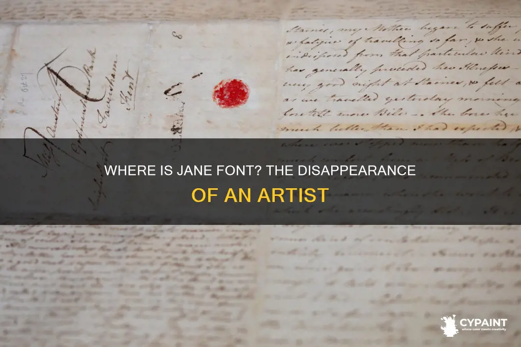 Where Is Jane Font? The Disappearance Of An Artist | CyPaint