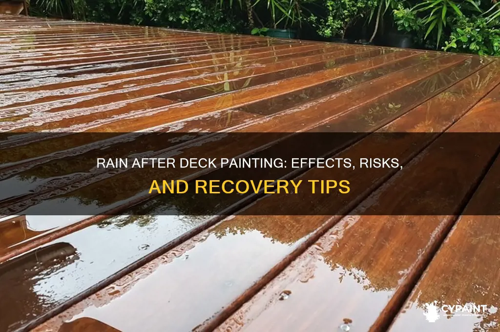 Rain After Deck Painting: Effects, Risks, And Recovery Tips | CyPaint
