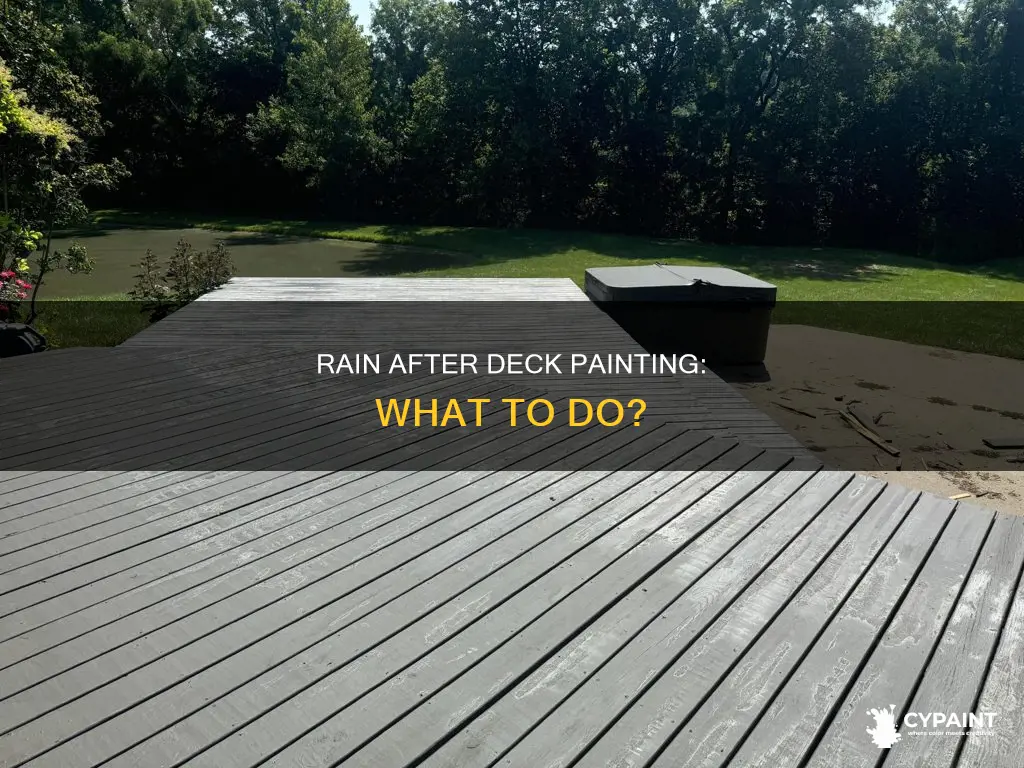 Rain After Deck Painting: What To Do? | CyPaint