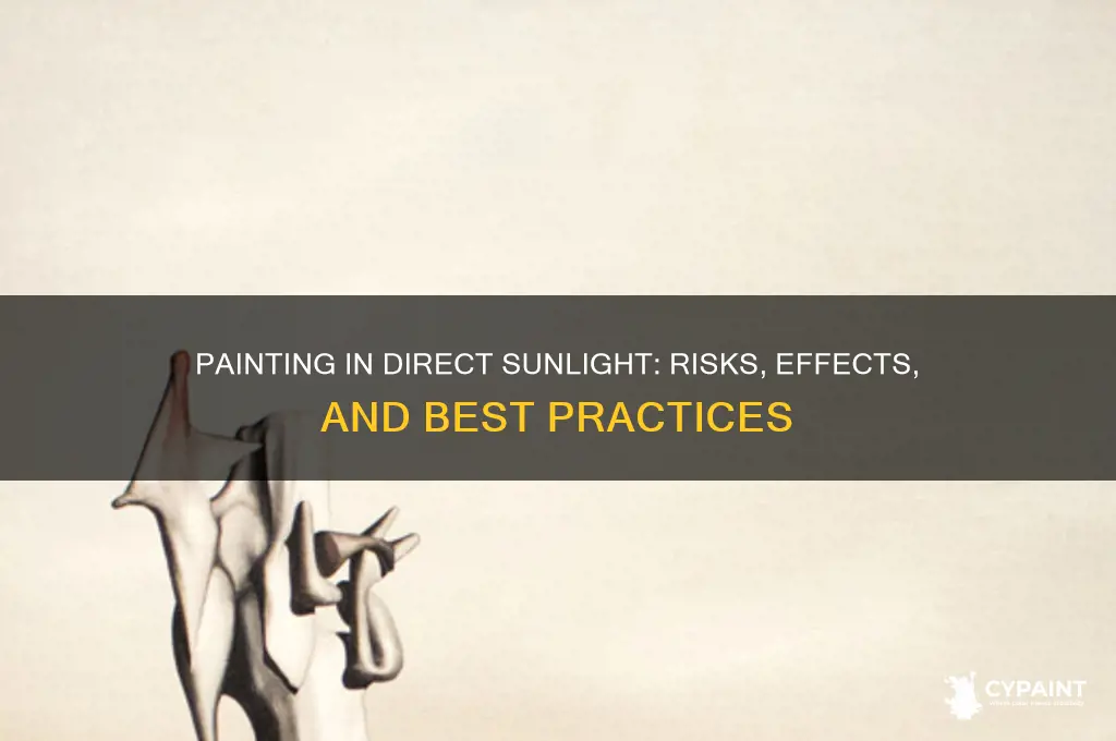 Painting In Direct Sunlight: Risks, Effects, And Best Practices | CyPaint