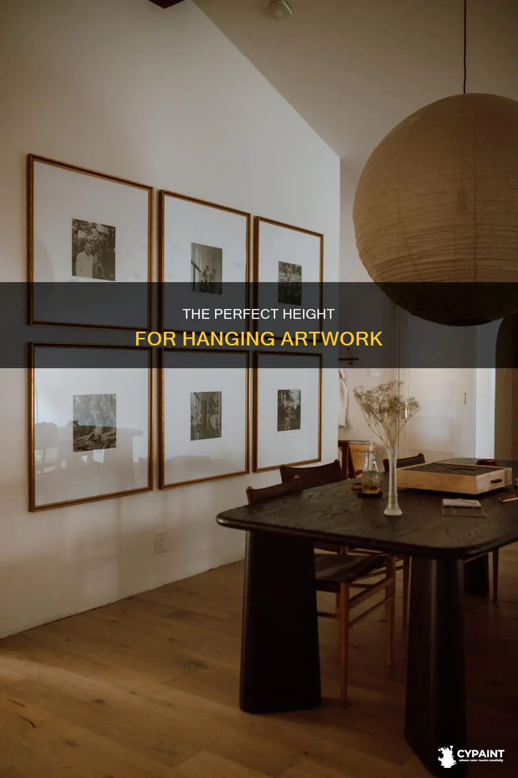 The Perfect Height For Hanging Artwork | CyPaint