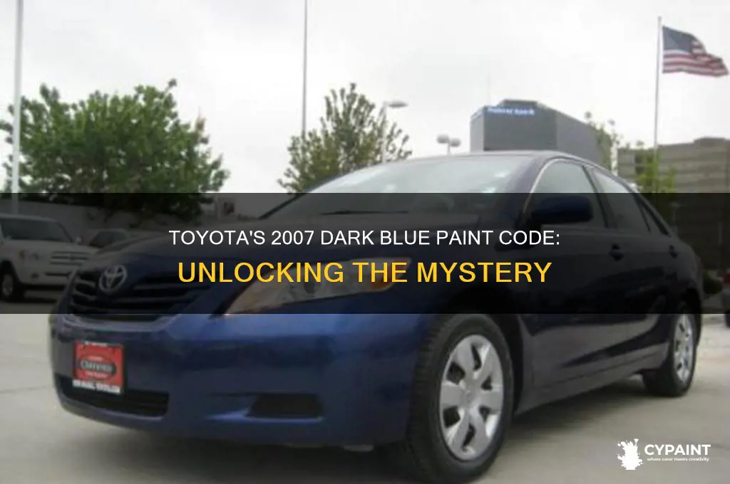Toyota's 2007 Dark Blue Paint Code: Unlocking The Mystery | CyPaint