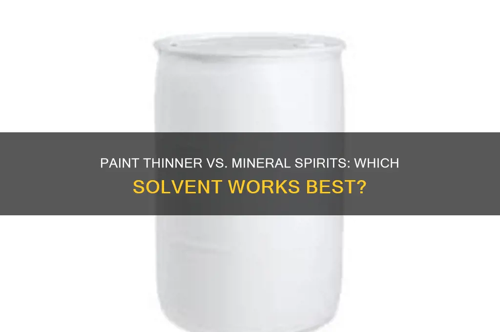 Paint Thinner Vs. Mineral Spirits: Which Solvent Works Best? | CyPaint