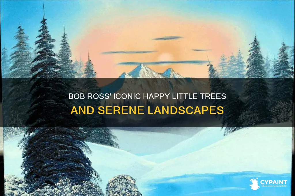 Bob Ross' Iconic Happy Little Trees And Serene Landscapes | CyPaint