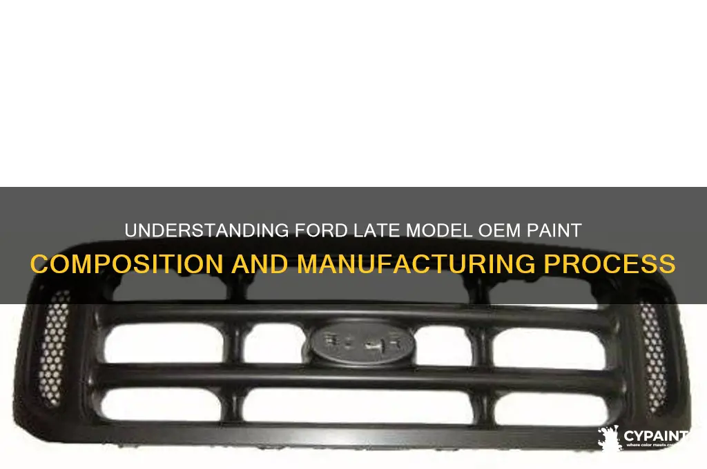 Understanding Ford Late Model Oem Paint Composition And Manufacturing ...