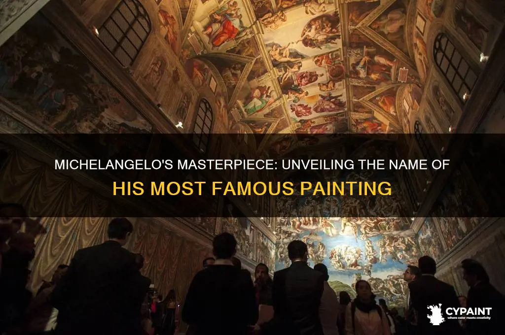 Michelangelo's Masterpiece: Unveiling The Name Of His Most Famous ...
