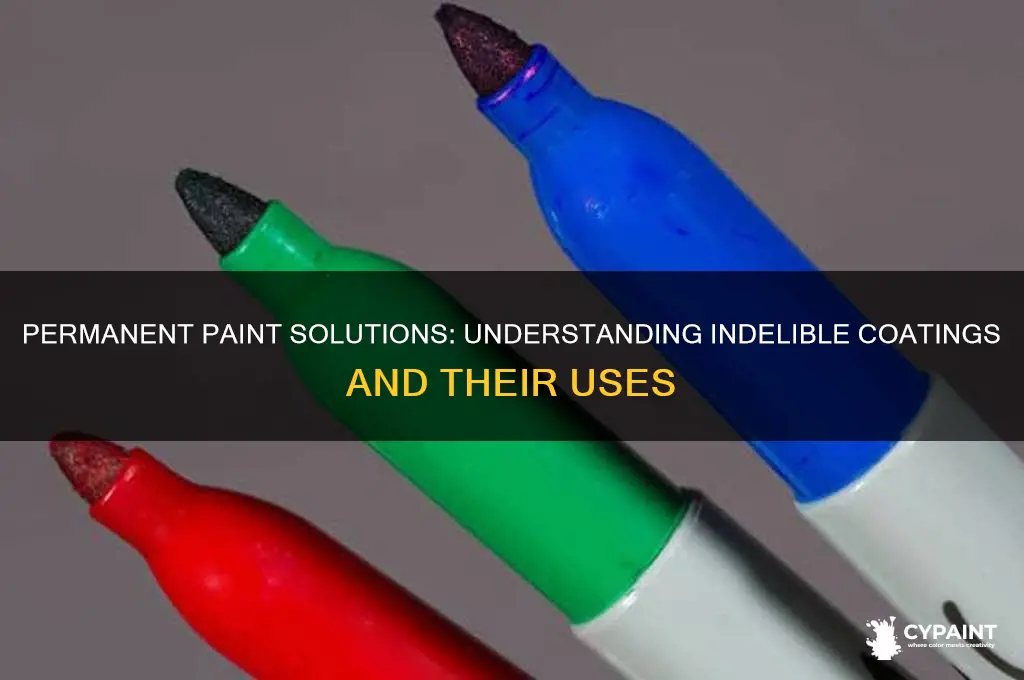 Permanent Paint Solutions: Understanding Indelible Coatings And Their ...
