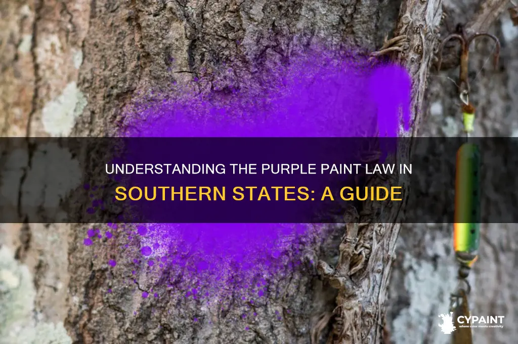 Understanding The Purple Paint Law In Southern States: A Guide | CyPaint