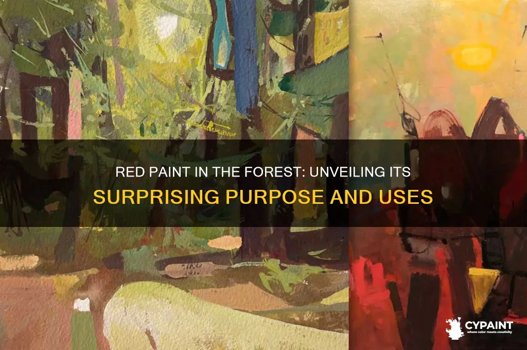 Red Paint In The Forest: Unveiling Its Surprising Purpose And Uses ...