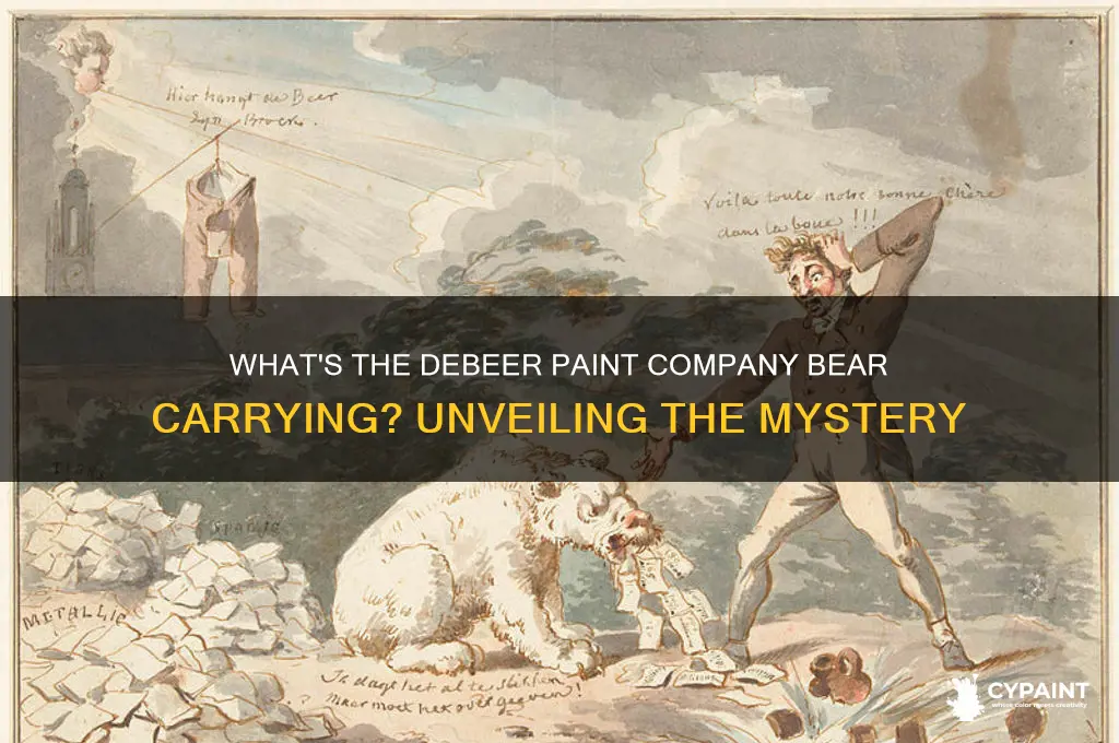 What's The Debeer Paint Company Bear Carrying? Unveiling The Mystery ...