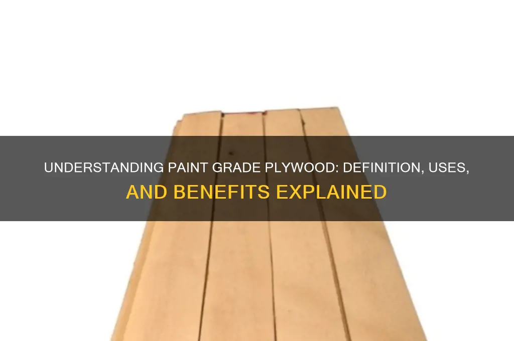 Understanding Paint Grade Plywood: Definition, Uses, And Benefits ...